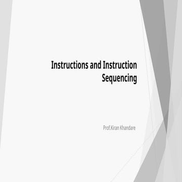 Instructions and Instruction Sequencing.pptx
