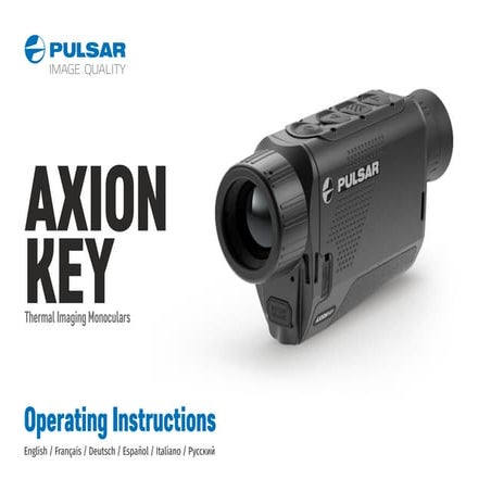 Instructions | Pulsar Axion KEY Thermal Imaging Monocular | Optics ...