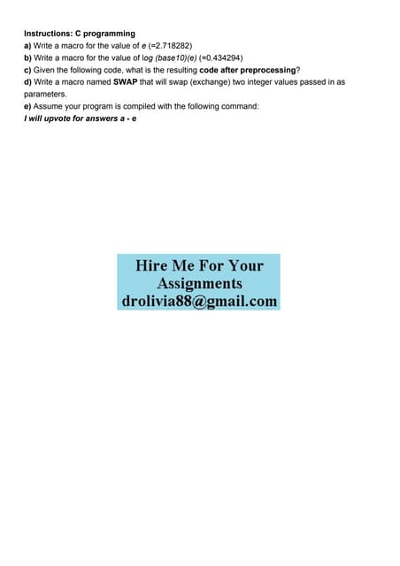 Instructions C programming a Write a macro for the va.pdf Instructions C programming a Write a macro for the va.pdf