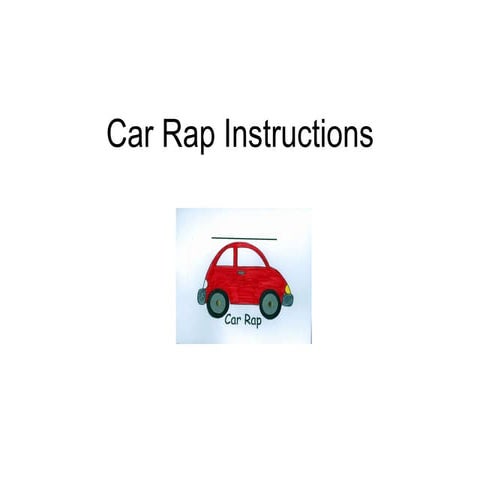 Instructions For Car Rap Book | PPT
