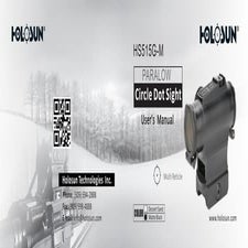 Instructions | Holosun HS515GM | Optics Trade | PDF