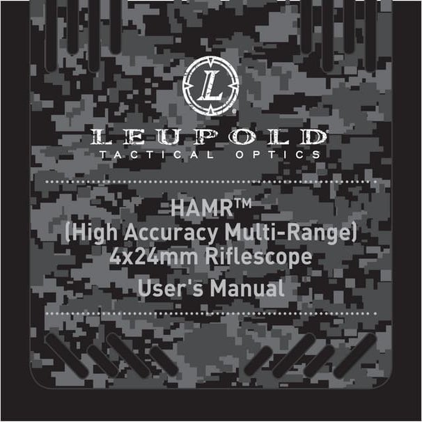 Instructions LEUPOLD HAMR Rifle Scope | Optics Trade | PDF