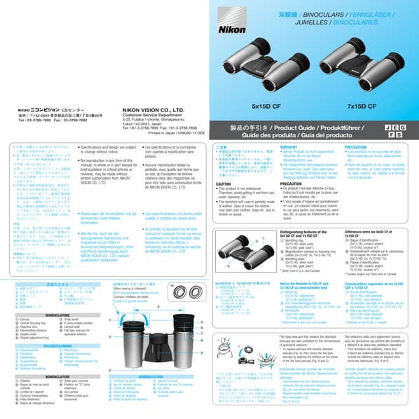Instructions NIKON Omega Muzzleloading Riflescope page1 | Optics Trade ...