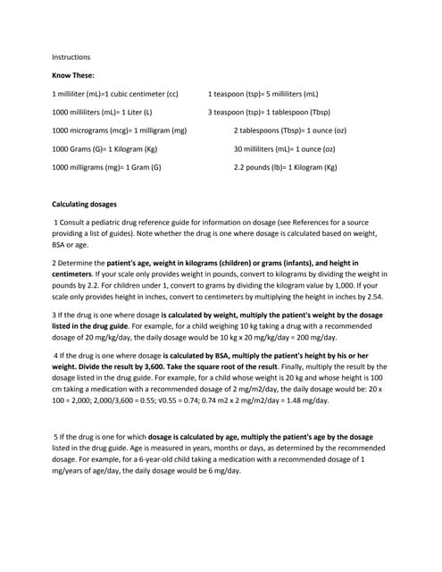 Pediatric drug doses calculations | PPTX | Parenting Babies and ...