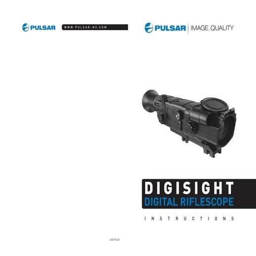 Instructions PULSAR Digisight Digital Riflescope | Optics Trade | PDF