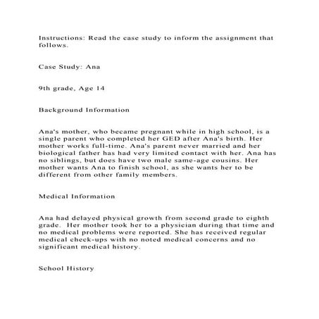 Instructions Read the case study to inform the assignment that foll.docx