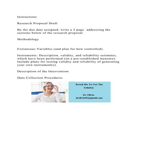 InstructionsResearch Proposal DraftBy the due date assigned,.docx