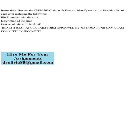 Instructions Review the CMS-1500 Claim with Errors to identify ea.pdf