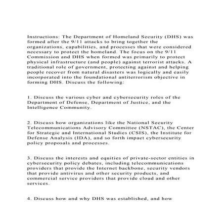 Campbellsville University Department of Homeland Security Situation.docx