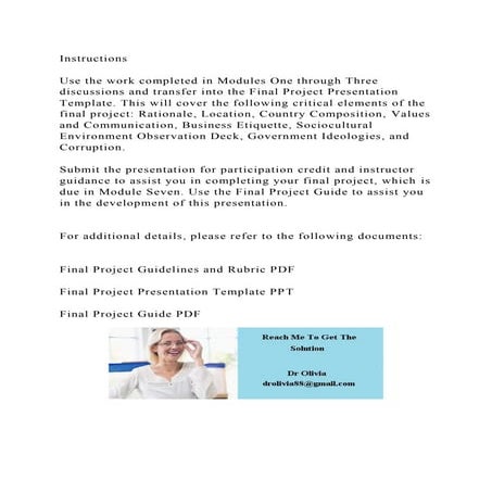 InstructionsUse the work completed in Modules One through Three .docx