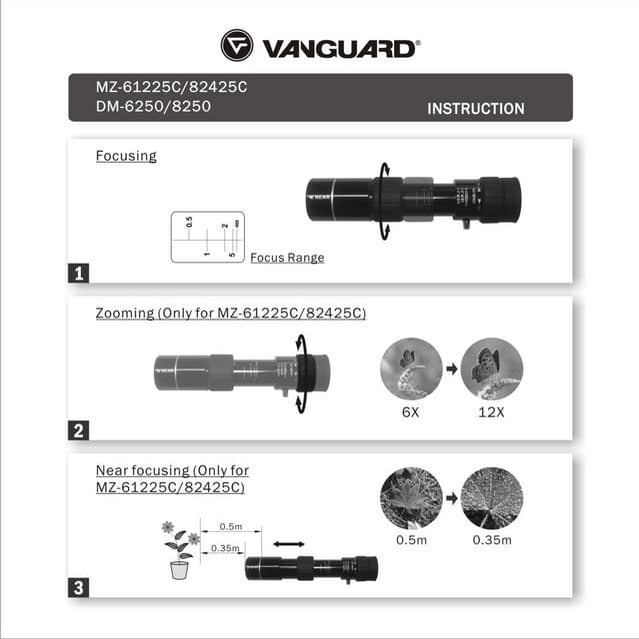 Instructions VANGUARD DM | Optics Trade | PDF
