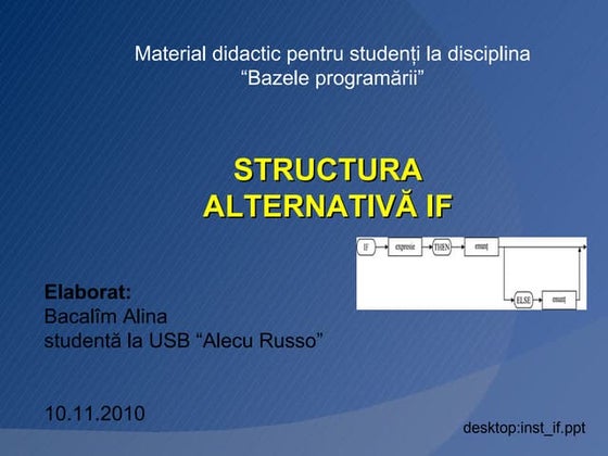 Instructiuneaif | PPT