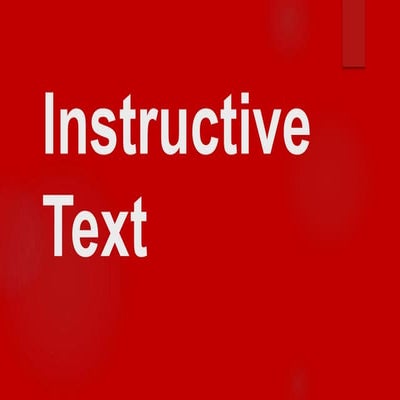 English 8 - Instructive Text | PPT