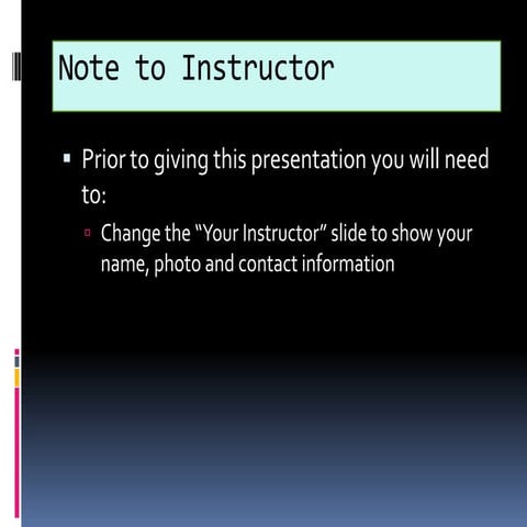 Instructor Introduction Pptx