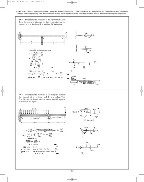 Structural analysis-5th-edition-aslam-kassimali-solutions-manual | PDF | Physics | Science