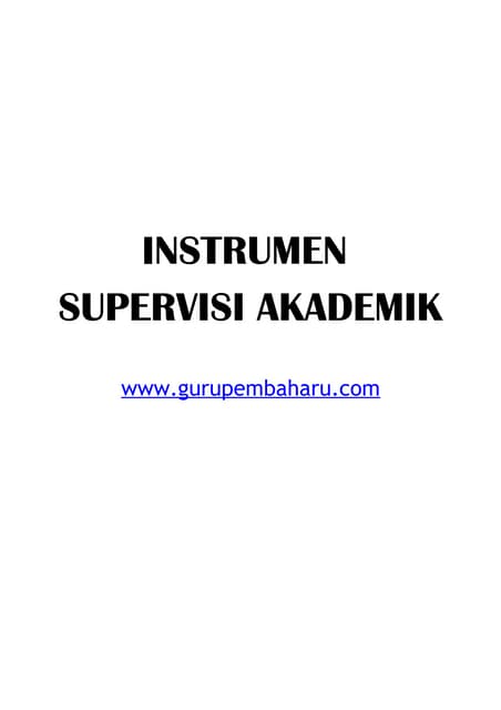 INSTRUMEN SUPERVISI AKADEMIK KURMER ( Berdiferensiasi ).docx