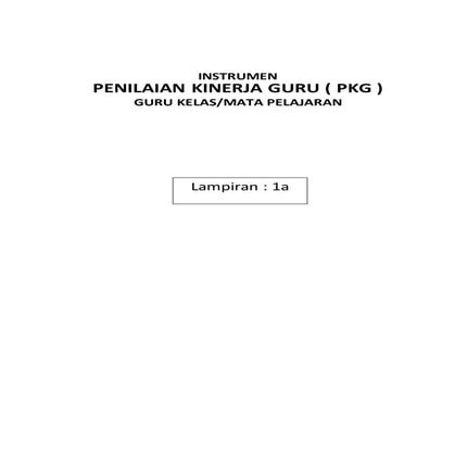 Instrumen pkg lamp 1a | PDF