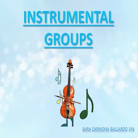 Instrumental groups | PPTX