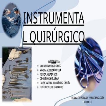 Comprehensive Overview of Surgical Instruments and Their Functions | PPTX