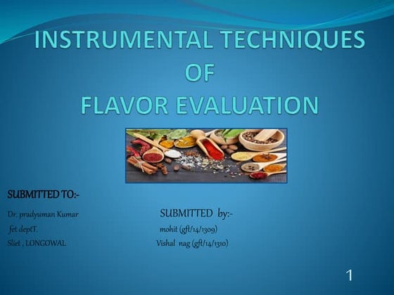Texture profile analysis | PPT