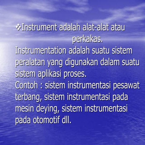 Instrumentasi