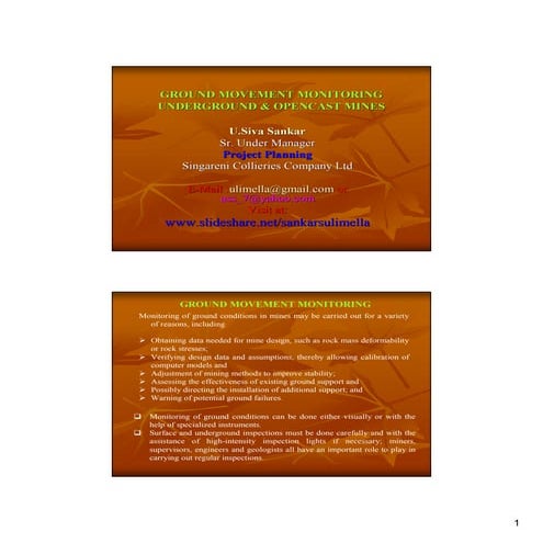 strata monitoring Instrumentation | PDF