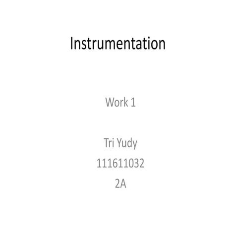 Instrumentation | PPT