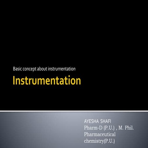 Instrumentation | PPTX