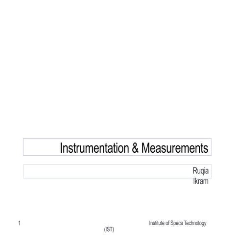 Instrumentation and Measurement-Module 5.pptx