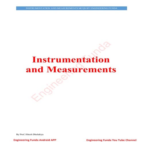 Instrumentation and Measurements MCQ - 6.pdf