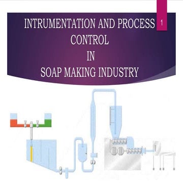 Instrumentation and process control in soap making industry | PPTX