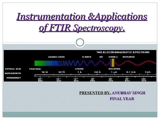 FTIR(Fourier transform infrared) spectroscopy | PPT