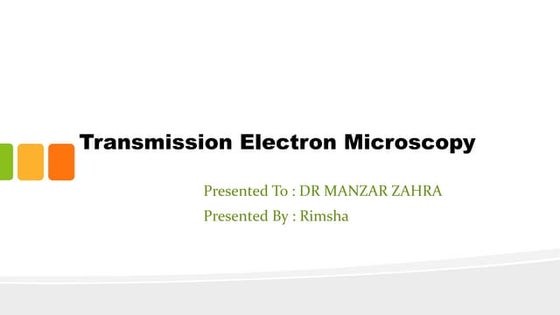 Transmission electron microscope, high resolution tem and selected area ...