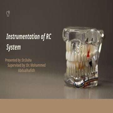Root canal preparation techniques _ endodontic treatment | PPTX