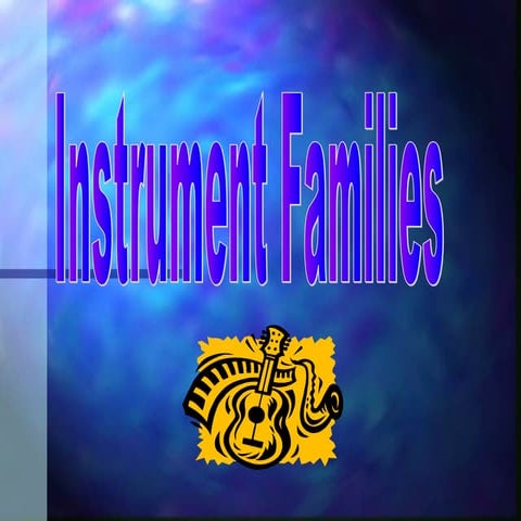 Instrument families (music) | PPT