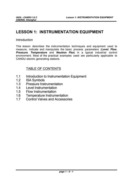 Instrumentation and process control fundamentals | PPTX