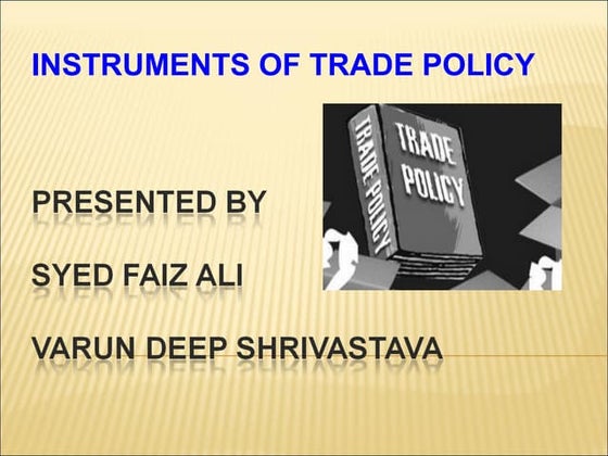 Lecture 1: Introduction to International Trade | PPT