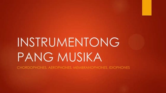 Mga Instrumentong Rondalya | PPT