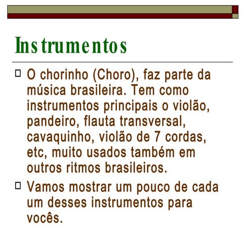 Instrumentos | PPT