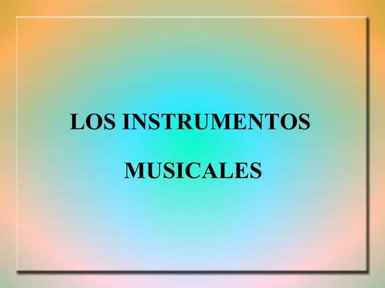 Instrumentos musicales 1º y 2º eso | PPT