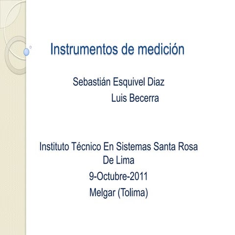 PPT Instrumentos de medición | PPTX