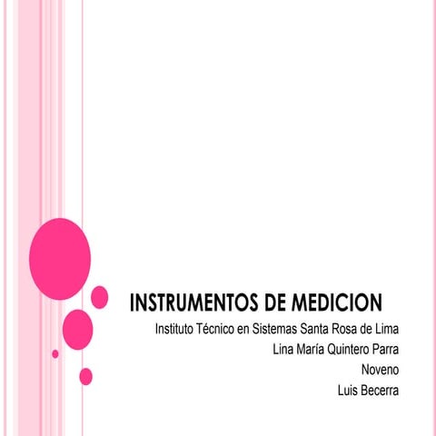 Instrumentos de medicion | PPTX