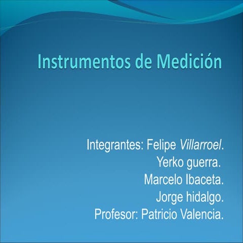 Instrumentos de medicion | PPT | Musical Instruments | Hobbies & Interests