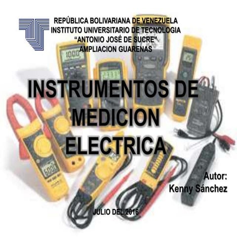 Instrumentos para medir la electricidad