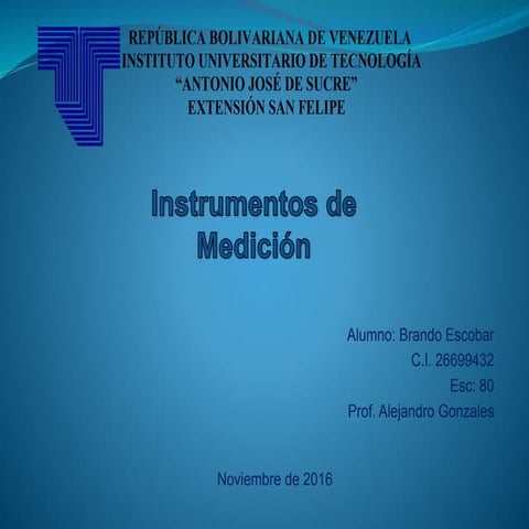 Instrumentos de medicion | PPTX