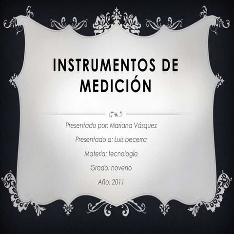 Instrumentos de medicion | PPTX