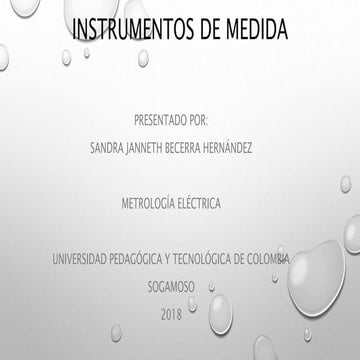 Instrumentos de medida | PPTX