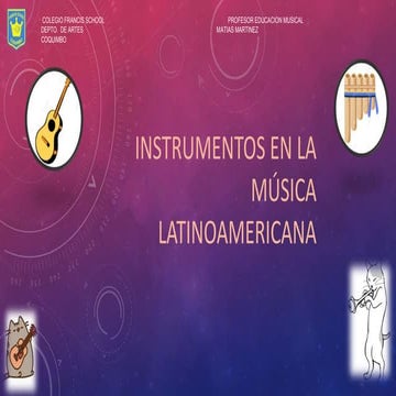 Instrumentos musica latina y chile | PPTX