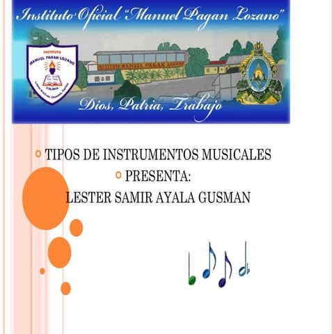 Instrumentos musicales | PPTX