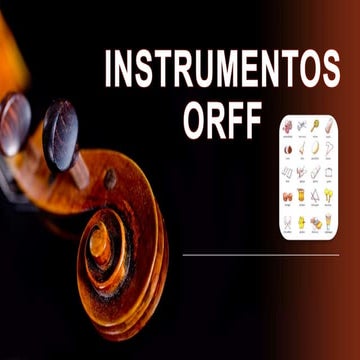 Instrumentos Orff | PPTX